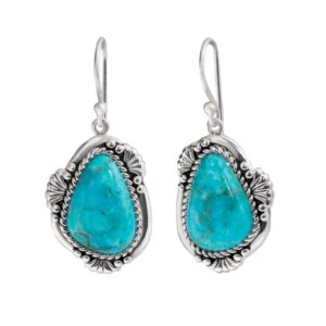 stauer sedona turquoise genuine arizona turquoise jewelry earring set (earrings)