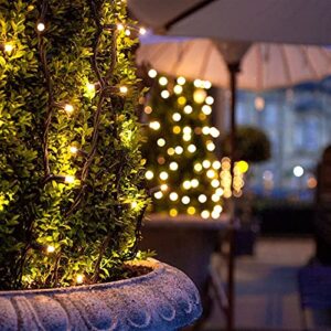 outdoor lights outdoor waterproof solar led tree small lanterns home decoration courtyard balcony garden colorful flashing lights string lights (size : white8 mode 100 lamps 17 meters)