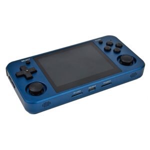 petforu rg351mp handheld 128gb/20,000 games console metal version 3.5-inch (blue)