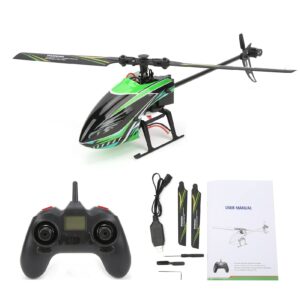 ritoeasysports rc helicopter,2.4ghz 4ch 6‑aixs rc helicopters with gyro flybarless one key take off height hold helicopter for adult kid beginner