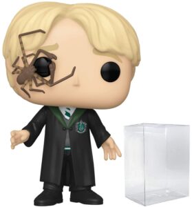 harry potter - draco malfoy with whip spider funko pop! vinyl figure (bundled with compatible pop box protector case)