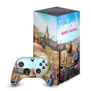 head case designs officially licensed far cry twins couch new dawn key art vinyl sticker gaming skin decal cover compatible with xbox series x console and controller bundle