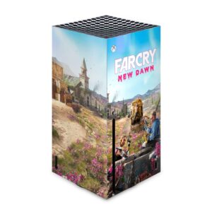 head case designs officially licensed far cry twins couch new dawn key art vinyl sticker gaming skin decal cover compatible with xbox series x console