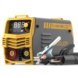 tooliom 135a stick welder/lift tig,110v mma arc welder machine with lift tig torch inverter welder with digital display hot start portable welding machine