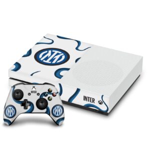 head case designs officially licensed inter milan away 2021/22 crest kit vinyl sticker gaming skin decal cover compatible with xbox one s console and controller bundle