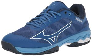 mizuno men's wave exceed light, true blue/white, 11