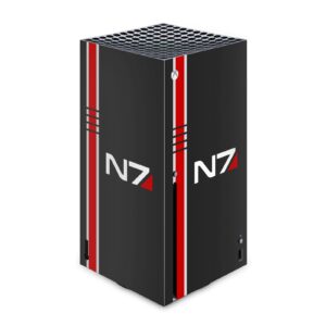 head case designs officially licensed ea bioware mass effect n7 logo graphics vinyl sticker gaming skin decal cover compatible with xbox series x console