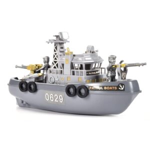 pool warship toy boat bath toys - children’s toy boat，warship aircraft carrier toy in bath tub, gift for kids pool toys