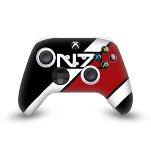 head case designs officially licensed ea bioware mass effect n7 logo stripes graphics vinyl sticker gaming skin decal cover compatible with xbox series x/s controller