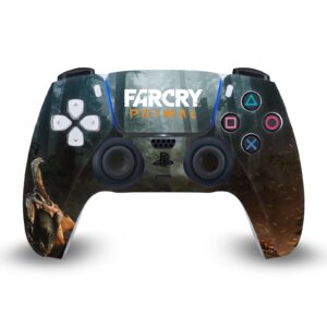 head case designs officially licensed far cry skull ii primal key art vinyl faceplate sticker gaming skin decal cover compatible with sony playstation 5 ps5 dualsense controller