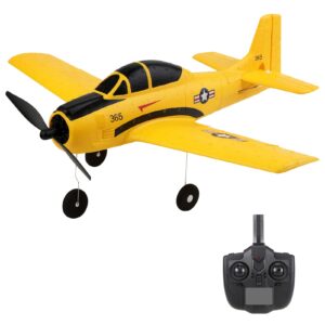 goolrc rc plane, wltoys a210 rc airplane, 2.4ghz 4 channel remote control airplane with 6 axis gyro, rc aircraft model flight toys, easy & ready to fly for adults and beginners