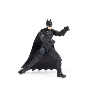 dc comics, batman 10cm action figure with 3 accessories and mystery card, the batman movie collectible kids toys for boys and girls ages 3 and up