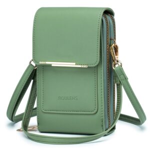 roulens small crossbody cell phone purse for women, touch screen bag shoulder handbag wallet with credit card slots