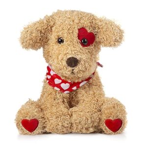 10" valentine's day valentines gift for children kids, girlfriend, boyfriend, plush stuffed animal (one pack puppy)