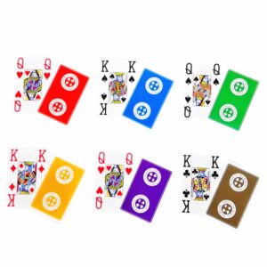 tsb jumbo index bridge cards pack of 12 decks - 6 colors jumbo print bridge playing cards - with single box for easy storage(12 decks in 6 colors)