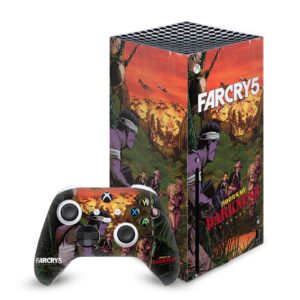 head case designs officially licensed far cry hours of darkness arte clave vinyl sticker gaming skin decal cover compatible with xbox series x console and controller bundle