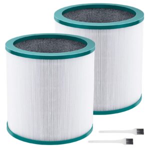 2 pack,air purifier filters replacements,true hepa premium grade filters for dyson tower purifier pure cool link tp00,tp01,tp02,tp03,bp01,am11 models.desk purifier, compare to part # 968126-03