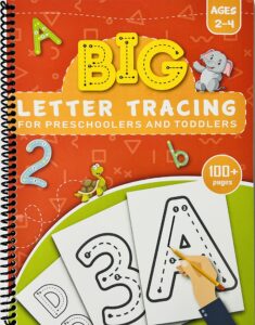 big letter tracing for preschoolers and toddlers ages 2-4: homeschool preschool learning activities for 3 year olds (big abc books)