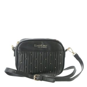 bebe aliah camera crossbody bag black