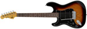 g&l tribute legacy left-handed electric guitar - 3-tone sunburst