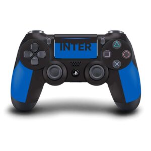 head case designs officially licensed inter milan blue and black full logo vinyl sticker gaming skin case cover compatible with sony playstation 4 ps4 dualshock 4 controller