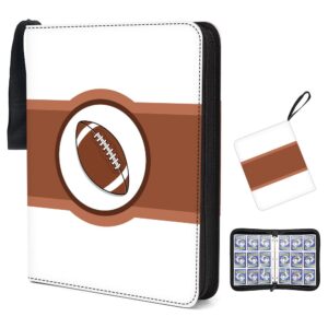 jaragar 900 pockets football card binder for trading cards, card collector album holder with 50 premium 9-pocket pages for card collection storage