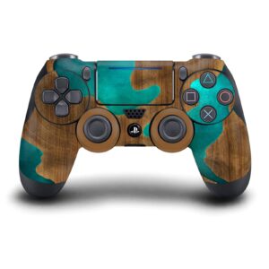 head case designs officially licensed alyn spiller aqua art mix vinyl sticker gaming skin case cover compatible with sony playstation 4 ps4 dualshock 4 controller