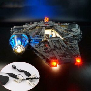 toyofmine light set led light kit compatible for lego 75105 (star wars millennium falcon) ,building blocks model, (not included the model)