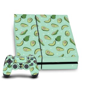 head case designs officially licensed andrea lauren design avocado art mix vinyl sticker gaming skin case cover compatible with sony playstation 4 ps4 console and dualshock 4 controller bundle