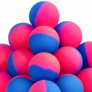 entervending bouncy balls - rubber balls for kids - green and blue icy bounce balls - 25 pcs large bouncy ball 45 mm - super ball vending machine toys - bouncing balls party favors