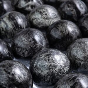 entervending 25 pcs large bouncy ball 45 mm - silver bowling bounce balls