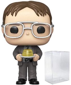 funko the office - dwight schrute with gelatin stapler pop! vinyl figure (bundled with compatible pop box protector case)