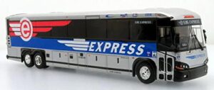 mci d4505 diecast bus fort lauderdale florida broward county express bus 1:87-ho scale iconic replicas new in the box green