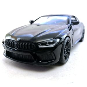 kinsmart bmw m8 competition black red 5" 1:36 scale die cast metal model toy car w/pullback action