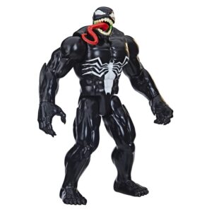 marvel titan hero series deluxe venom toy 12-inch-scale collectible action figure, kids ages 4 and up