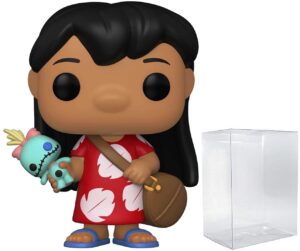 funko disney: lilo & stitch - lilo with scrump pop! vinyl figure (bundled with compatible pop box protector case)