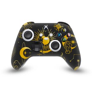 head case designs officially licensed haroulita sun moon and stars art mix vinyl sticker gaming skin case cover compatible with xbox series x / s controller