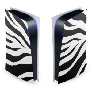 head case designs officially licensed grace illustration with zebra art mix vinyl faceplate sticker gaming skin case cover compatible with sony playstation 5 ps5 digital edition console