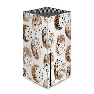 head case designs officially licensed cat coquillette hedgehogs art mix vinyl sticker gaming skin case cover compatible with xbox series x console