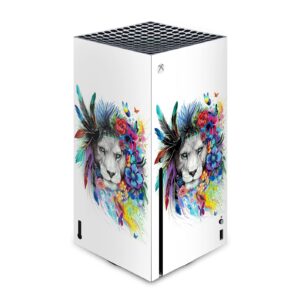 head case designs officially licensed pixie cold king of the lions art mix vinyl sticker gaming skin case cover compatible with xbox series x console