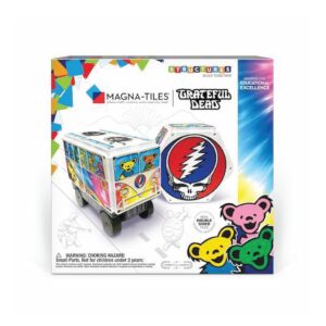 createon magna-tiles grateful dead music collection magnetic tiles, magnetic kids’ building toys, educational stem toys for ages 3+, 15 pieces