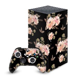 head case designs officially licensed anis illustration vintage black art mix matte vinyl sticker gaming skin case cover compatible with xbox series x console and controller bundle