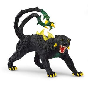 schleich eldrador creatures mythical shadow panther action figure - mischievous shadow panther with transparent spines, durable toy for boys and girls, gift for kids age 7+