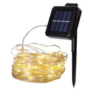 liupengwei solar led fairy lights string lights 8 lighting modes fairy lights christmas lights for patio, garden, home, wedding, pathway, party garden ghost light