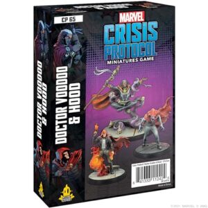 marvel: crisis protocol doctor voodoo & hood character pack - unleash mystical powers in your battles! tabletop superhero game, ages 14+, 2 players, 90 minute playtime, made by atomic mass games