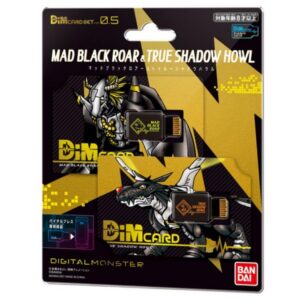 bandai vital bracelet digital monster dim card vol.0.5 mad black roar & true shadow howl