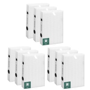 hpa300 hepa filter r replacement for honeywell hpa300 hpa200 hpa100 hpa090 series air purifier, compatible with hrf-r3 & hrf-r2 & hrf-r1, 9-pack