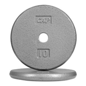 wf athletic supply traditional/classic 1-inch hole standard solid cast iron weight plates - great for strength training, weightlifting, bodybuilding & powerlifting, multiple choices available