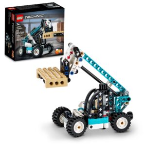 lego technic 2 in 1 telehandler 42133 forklift to tow truck toy models, construction truck building set, toys for kids, boys and girls aged 7 plus