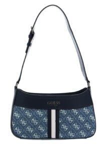 guess noelle shoulder bag denim multi one size